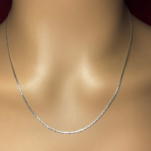 Jewelry | Vintage Sterling Silver Cobra Chain 19 Inches Long | Poshmark